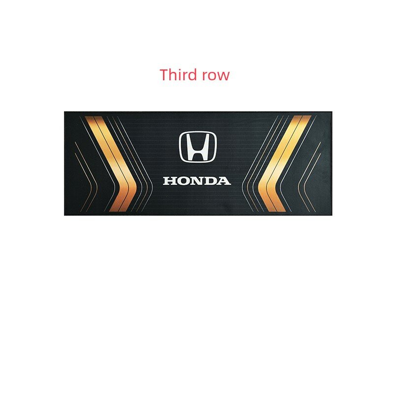 Черно-золотые коврики для третьего ряда сидений Honda Odyssey Hybrid, нескользящие и без запаха