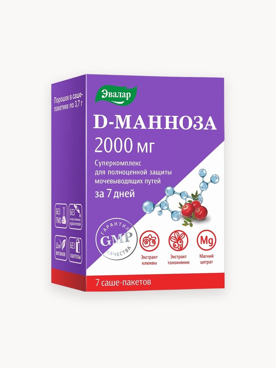 D-манноза Суперкомплекс, 7 саше, Эвалар
