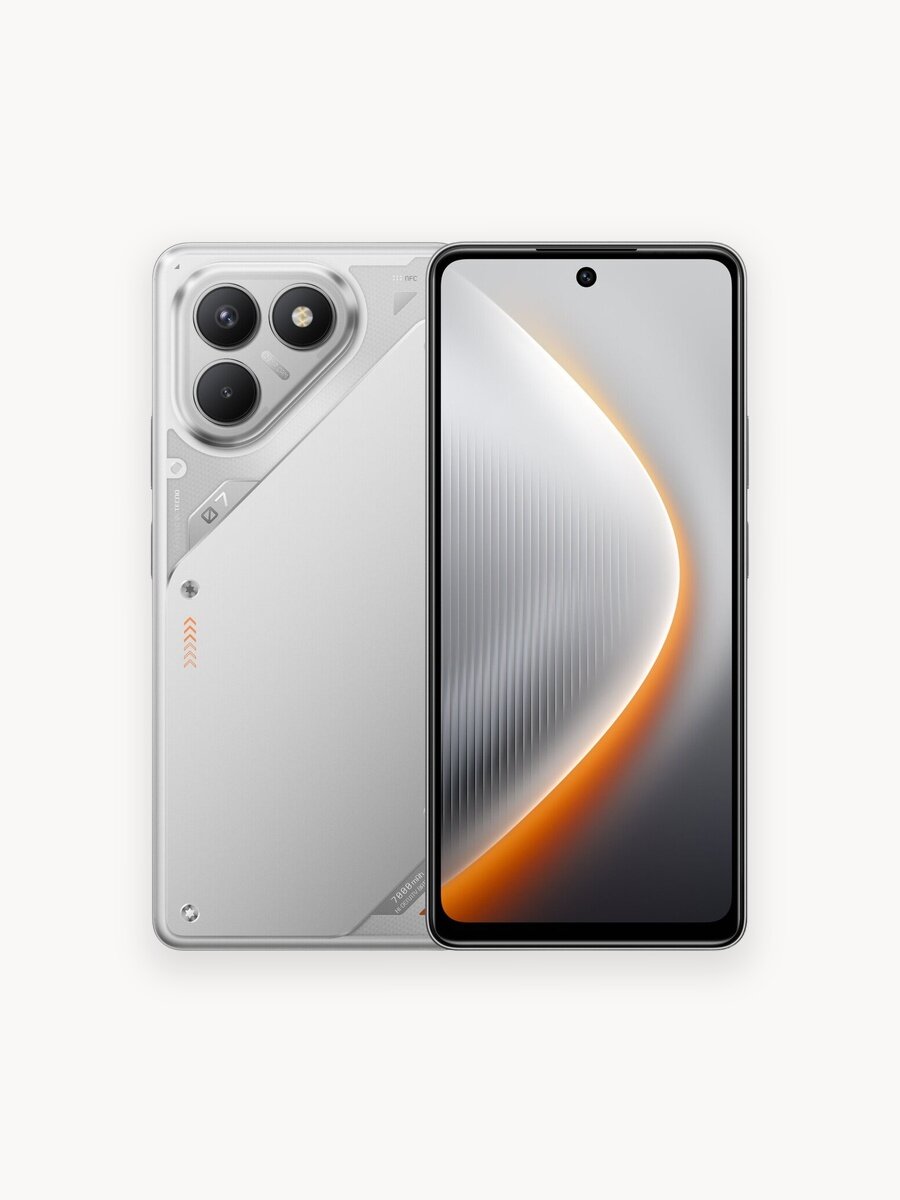Смартфон TECNO POVA 7 Neo 8ГБ/256ГБ, серый (magic silver)