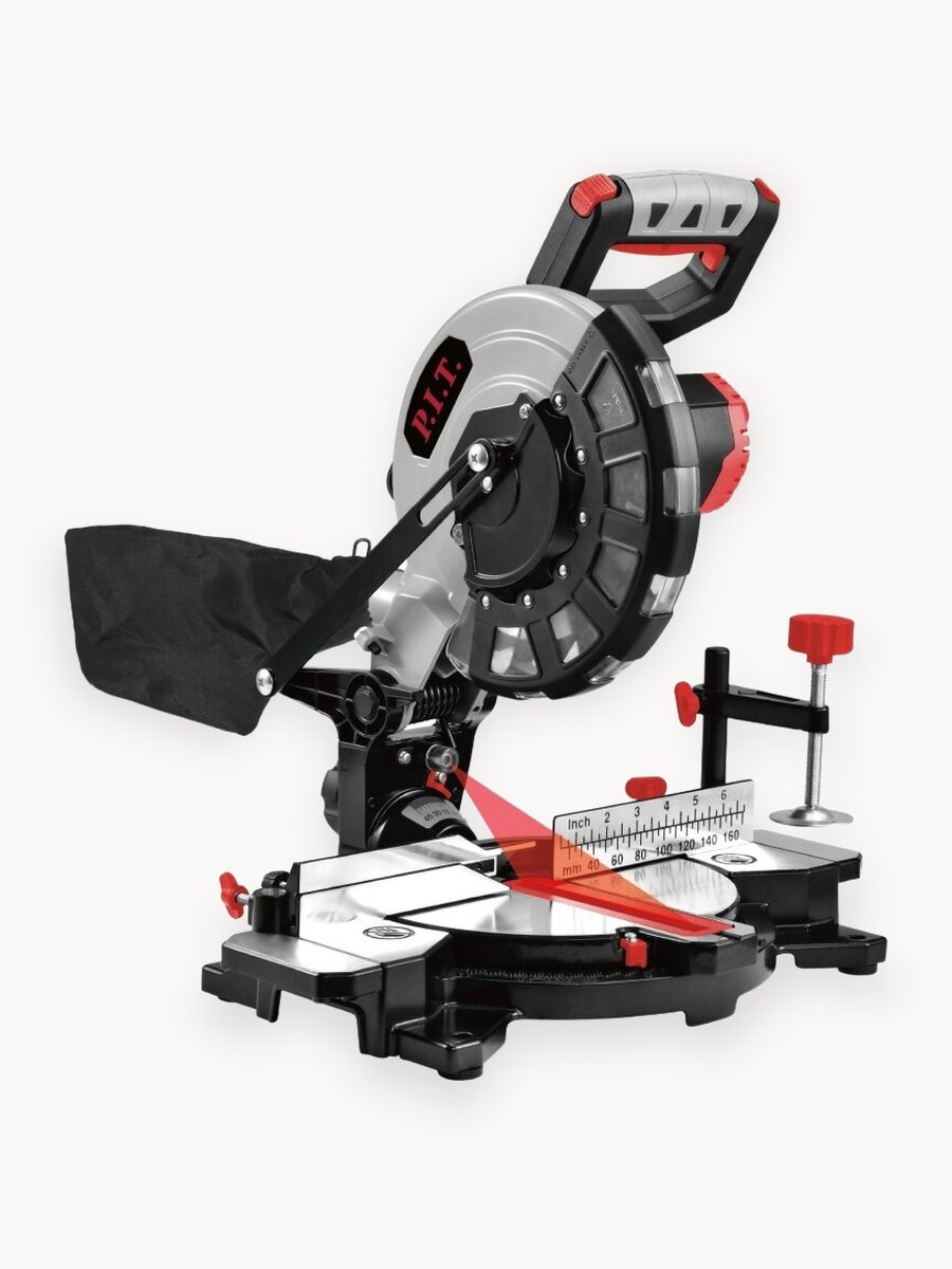 Пила торцовочная аккумуляторная P.I.T. PMS20H-210B SOLO бесщёточная