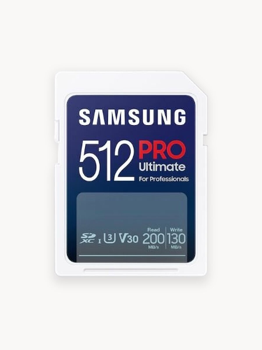 512GB SDXC карта памяти Samsung PRO Ultimate C10, U3, V30, A2 (MB-SY512S/CN)