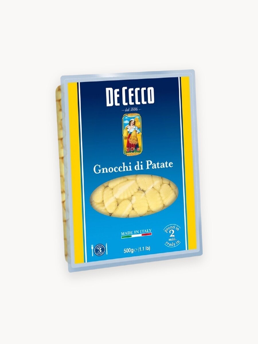 Клецки DE CECCO Gnocchi di Patate (Картофельные ньокки) 500г