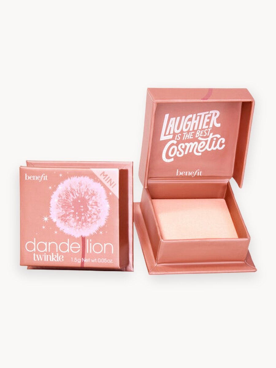 Хайлайтер BENEFIT Dandelion Twinkle 1.5г Mini | Эффект мягкого розово-нюдового сияния | Soft Nude-Pink