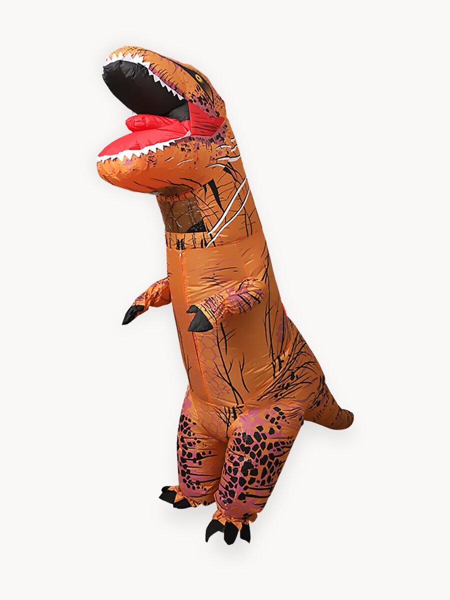 Костюм карнавальный "Динозавр", надувной, оранжевый, универсальный размер