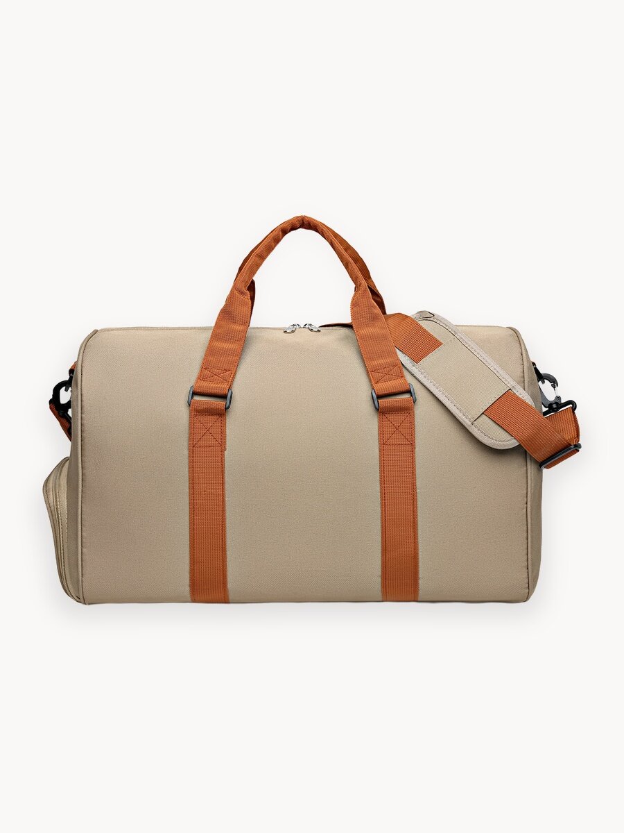 Сумка спортивная Loui Vearner, 40 л, 50х37х25 см, ручная кладь, бежевый