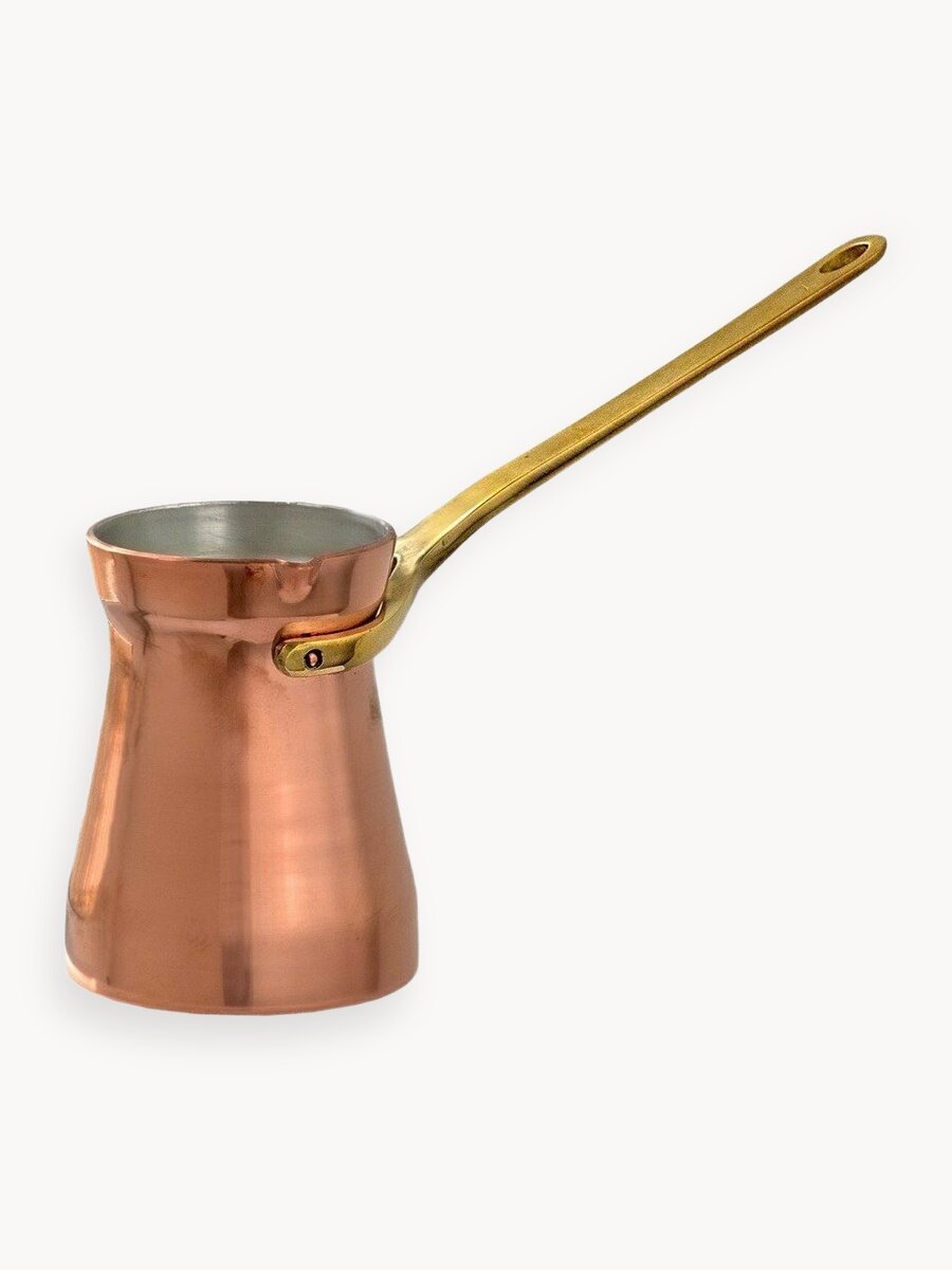 Турка медная Станица, джезва медная ручной работы, кофеварка 170мл.