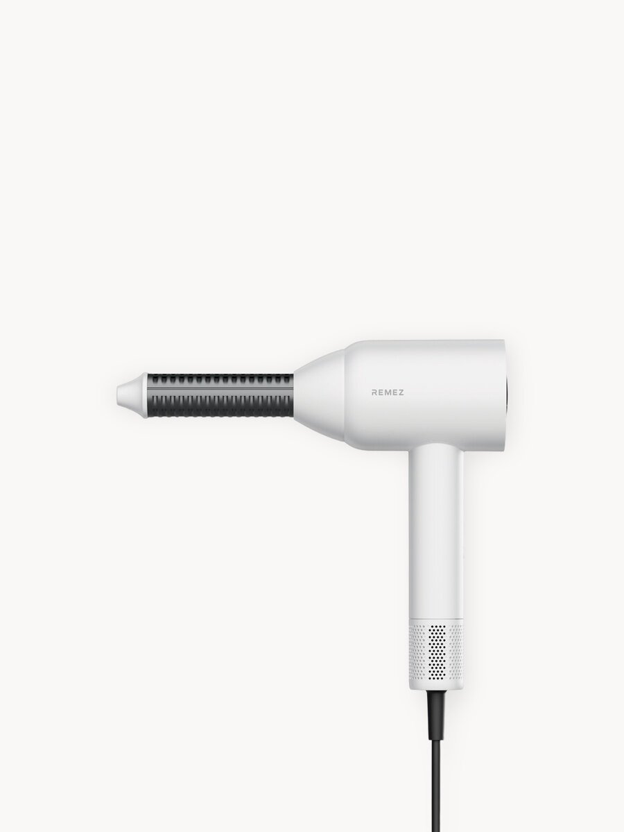 Фен-стайлер для волос профессиональный REMEZ Model S SENSOR RMB-708GA (насадки для локонов, насадка Браш, концентратор)