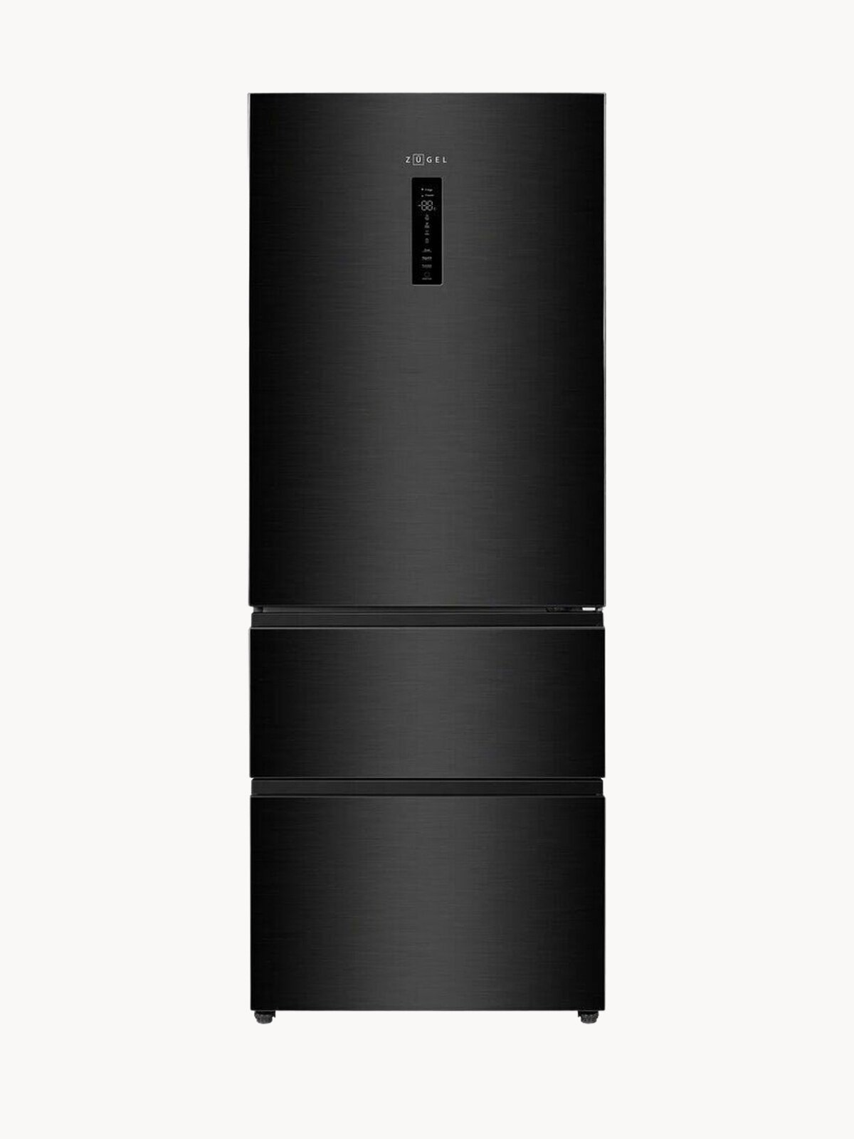 Холодильник отдельностоящий Italian Door ZUGEL ZRFD201B, черная сталь