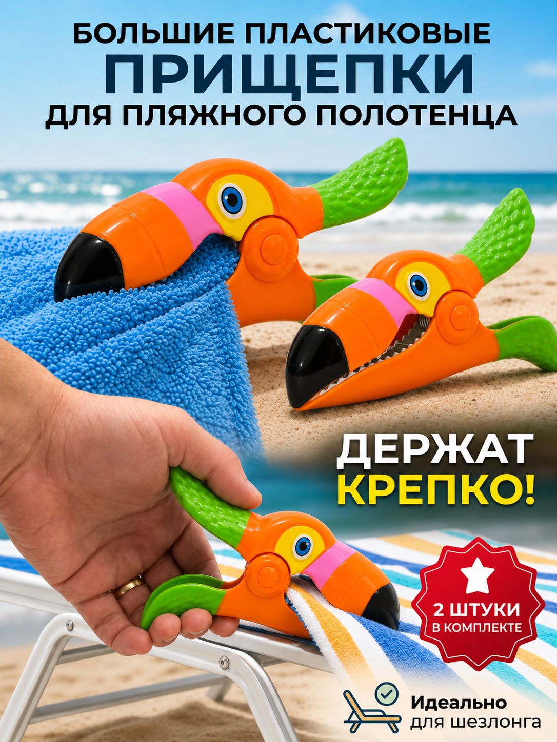 NINEPONDER Прищепки для белья 2 шт.