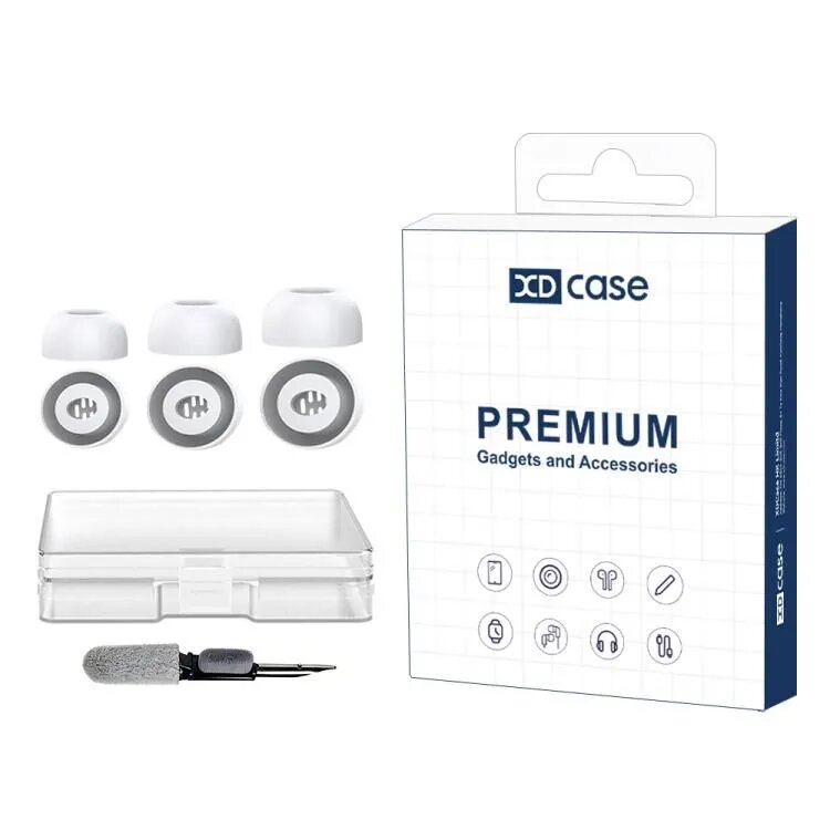 Подходит для Huawei FreeBuds Pro 5 / 4 / 3 / 2 XDcase 3 комплекта резиновых сменных наушников (размеры S/M/L), чистящая щетка выдается случайным образом (прозрачно-белого цвета).