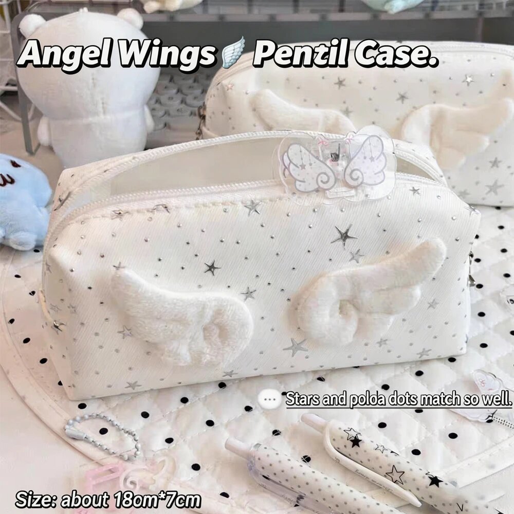 Lovely Star Wings Пенал для школьных принадлежностей White