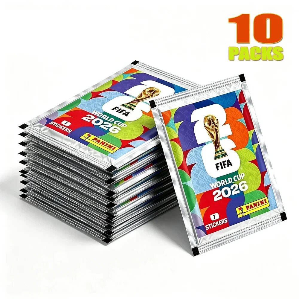 Коллекционный набор наклеек Panini FIFA World Cup 2026 10 pack