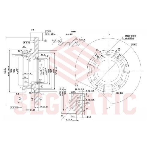 Диск тормозной Segmatic SBD30093506