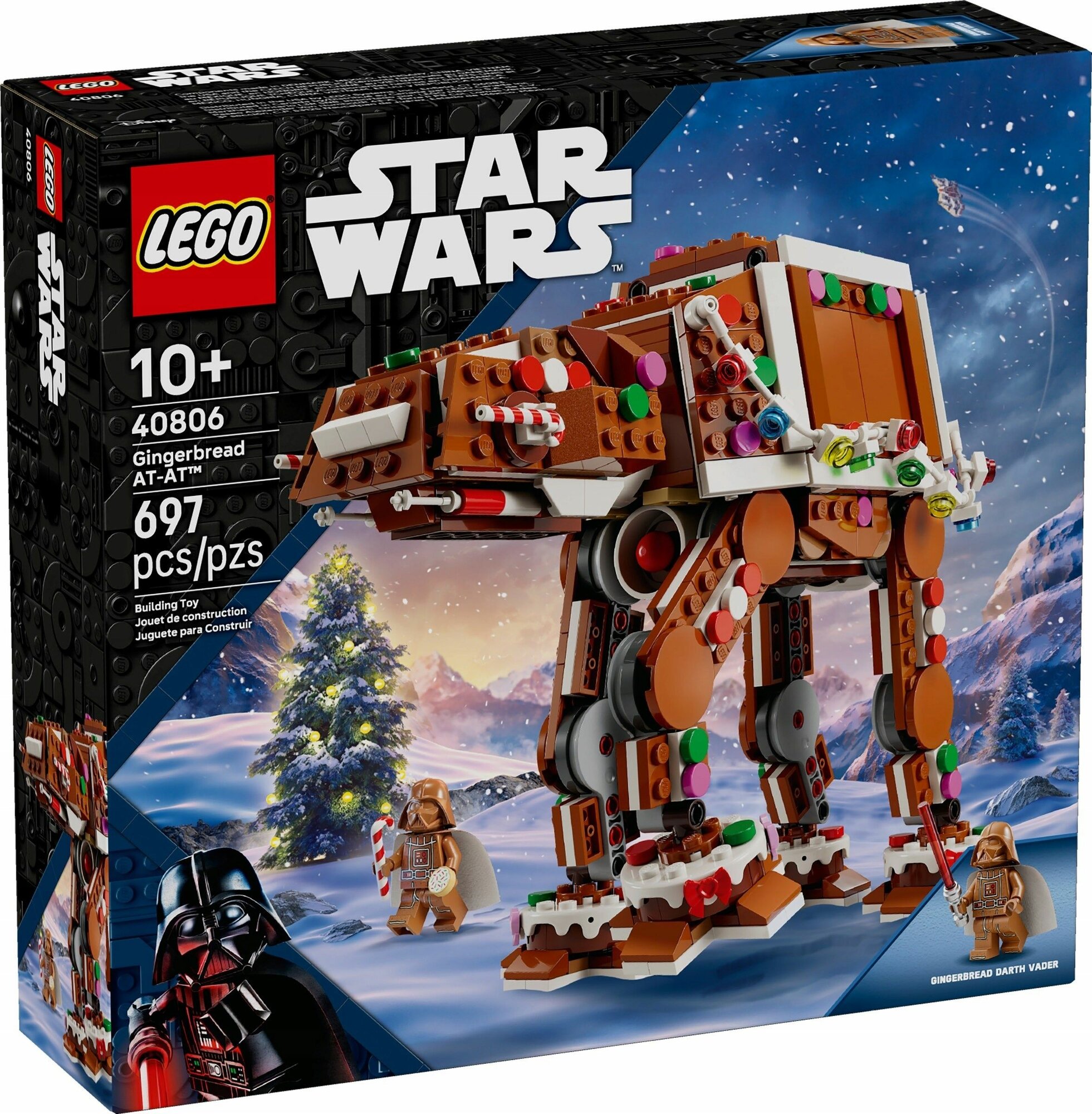 Конструктор LEGO Star Wars - Пряничный шагоход AT-AT, 697 эл. - Лего Звездные войны 40806