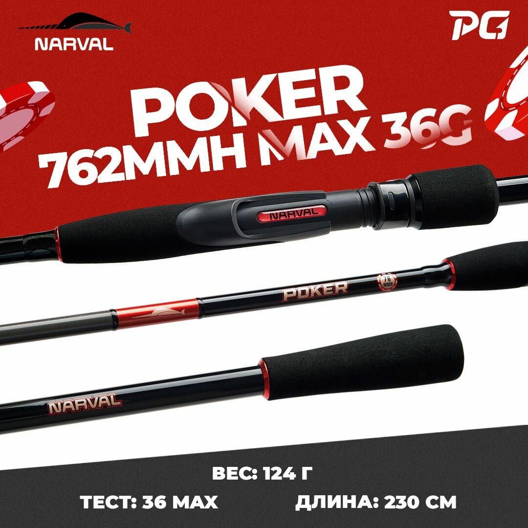 Спиннинг Narval Fishing Poker 762MMH max 36g Ex-Fast
