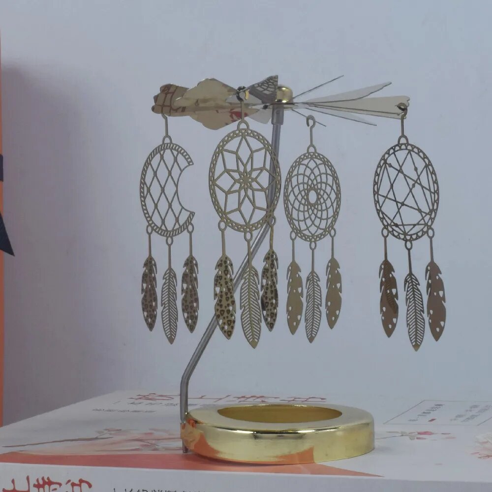 Стеклянный подсвечник-карусель из нержавеющей стали 5.4cm, Dreamcatcher