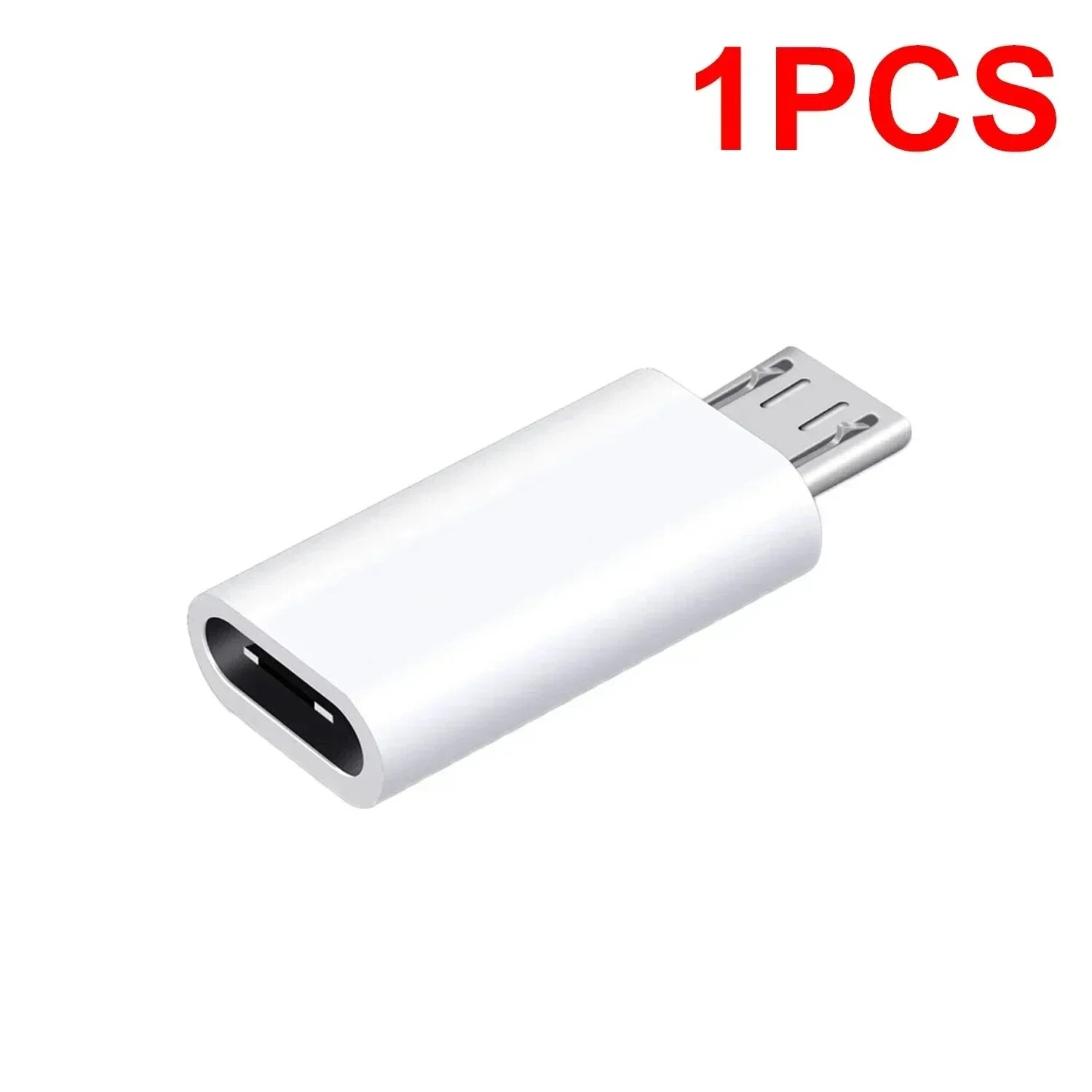 Переходник USB типа C «мама» на микро-USB «папа» Тип-C Зарядное устройство Micro USB 1Pcs White