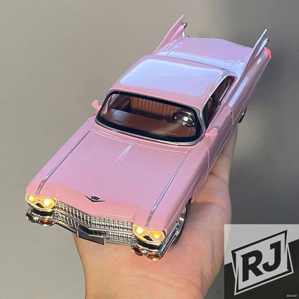 Машинка металлическая инерционная Масштаб 1:24 Eldorado Biarritz 1959 Series 62 Детская игрушка модель С звуком и светом