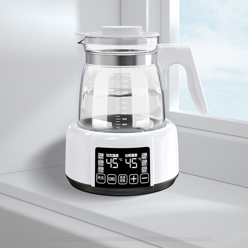 Детский подогреватель молока с постоянной температурой, стеклянный чайник, подогреватель молока с горячей водой, полностью автоматический интеллектуальный подогреватель молока для приготовления молочной смеси.