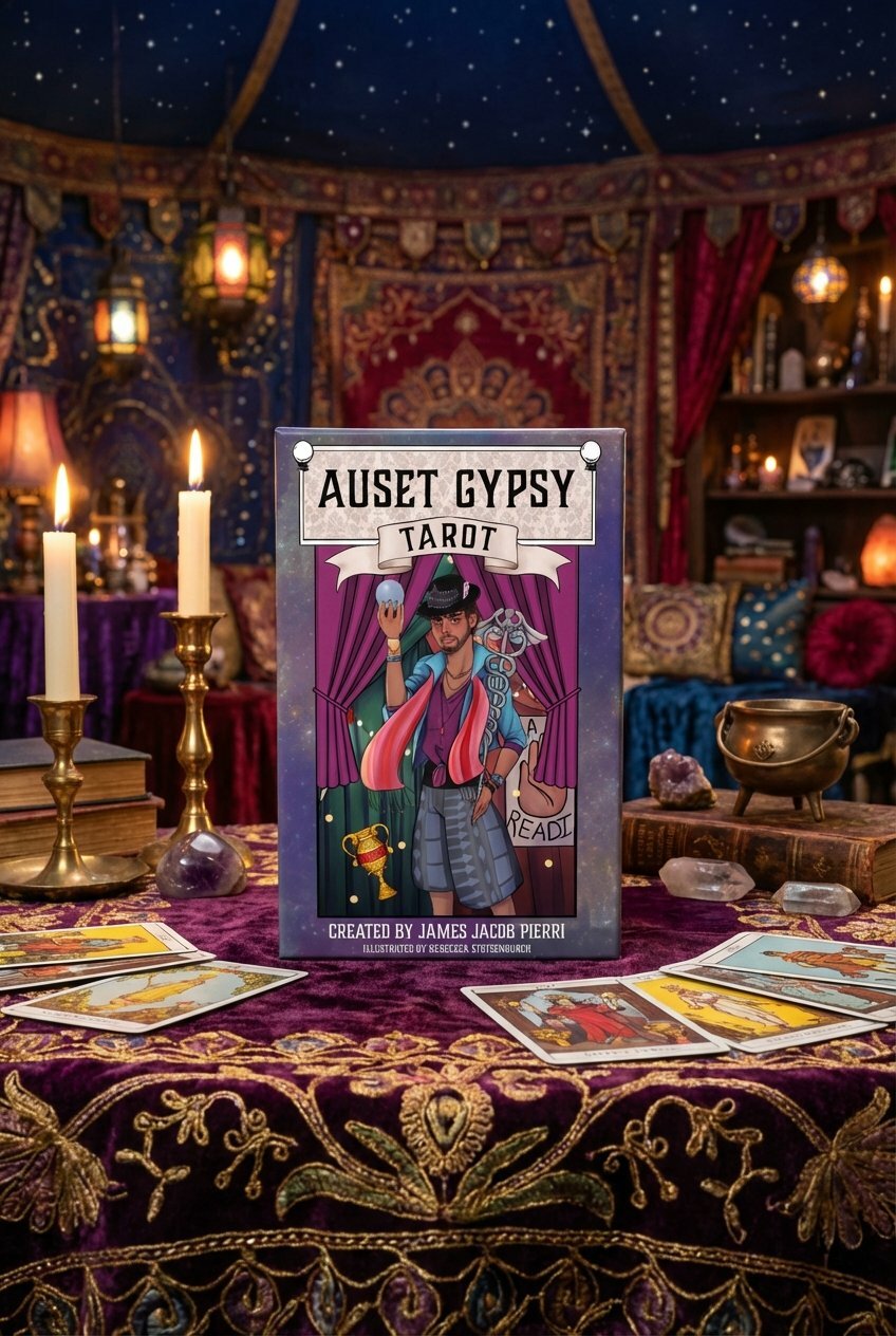 Карты Таро "Auset Gypsy Tarot" RED Feather / Таро "Цыганское Аусет" 63378 RED Feather