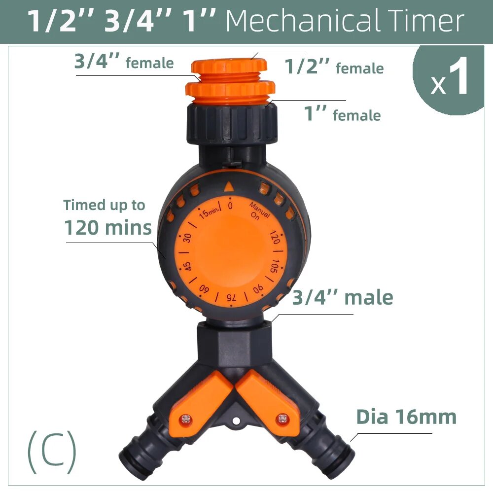Механический таймер для полива C-1PC