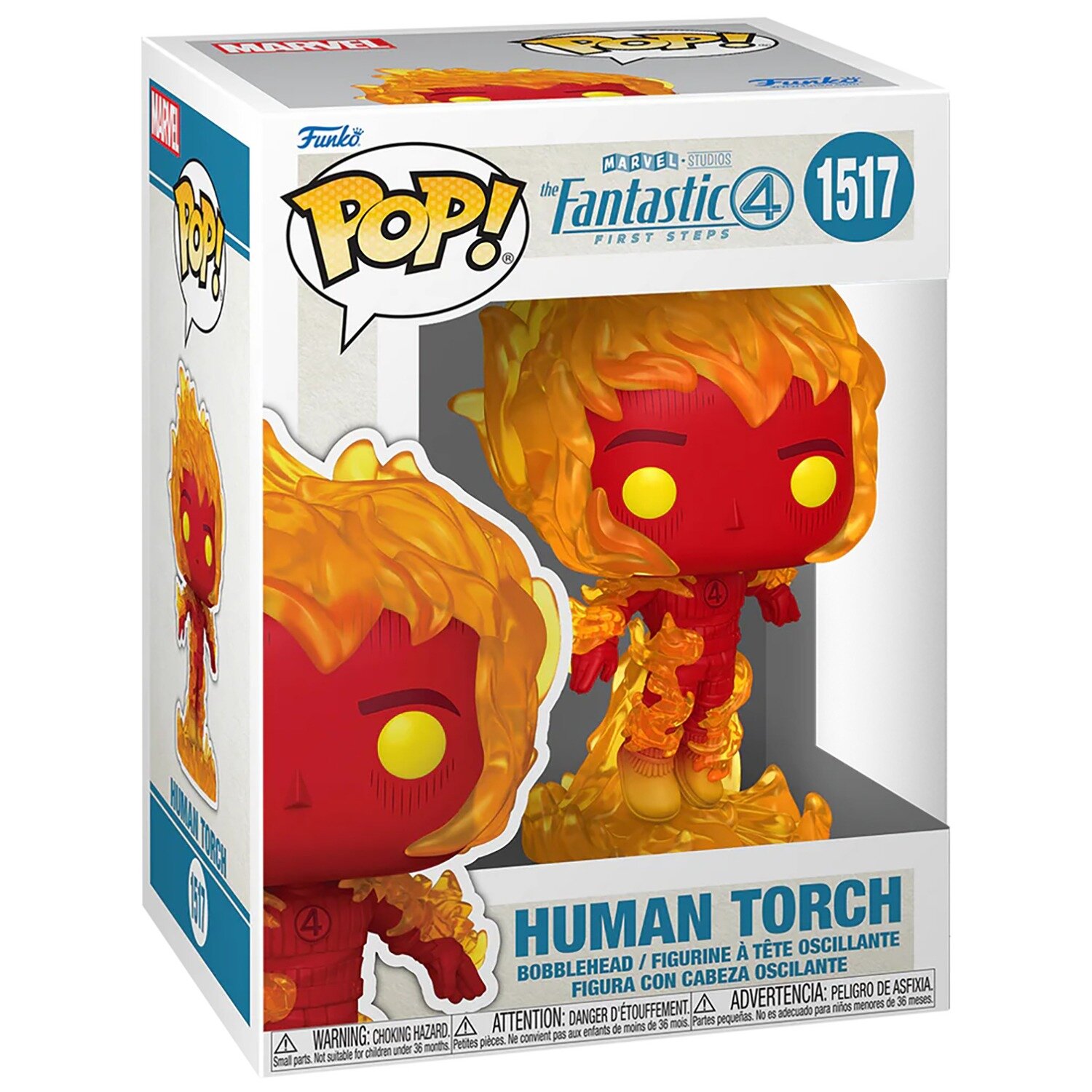 Фигурка Funko POP! Human Torch 83586 (1517) Фантастическая четвёрка — Человек-факел — фото 1