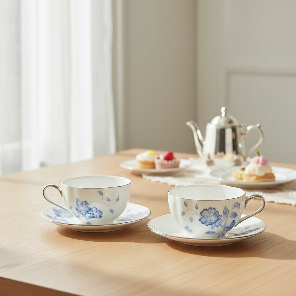 Чайный набор на 2 перс. Голубая бабочка (Pavone) A2096120