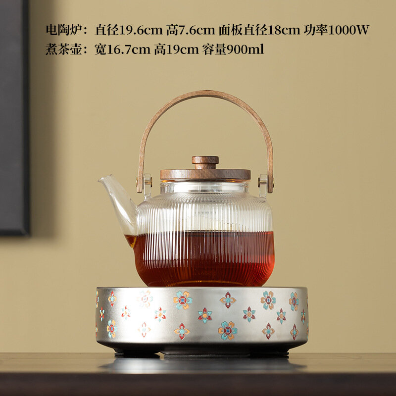Новая модель электрической керамической плиты Baoxianghua для домашнего использования с чайником из чистого титана, устойчивым к высоким температурам, подходит для заваривания чая у плиты.