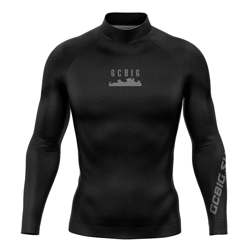 Мужской черный рашгард с длинным рукавом, 6XL, Color: 3