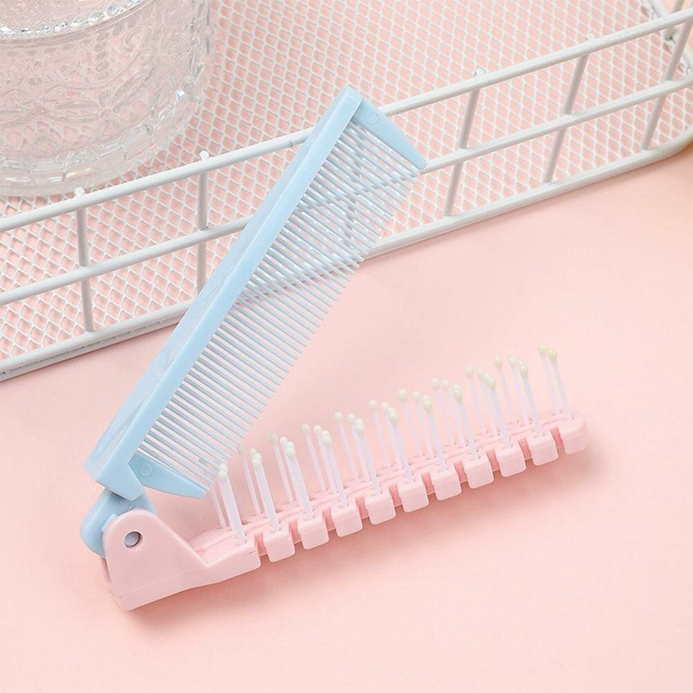Складная расческа для детей и девочек, расческа с широкими зубьями для челки.