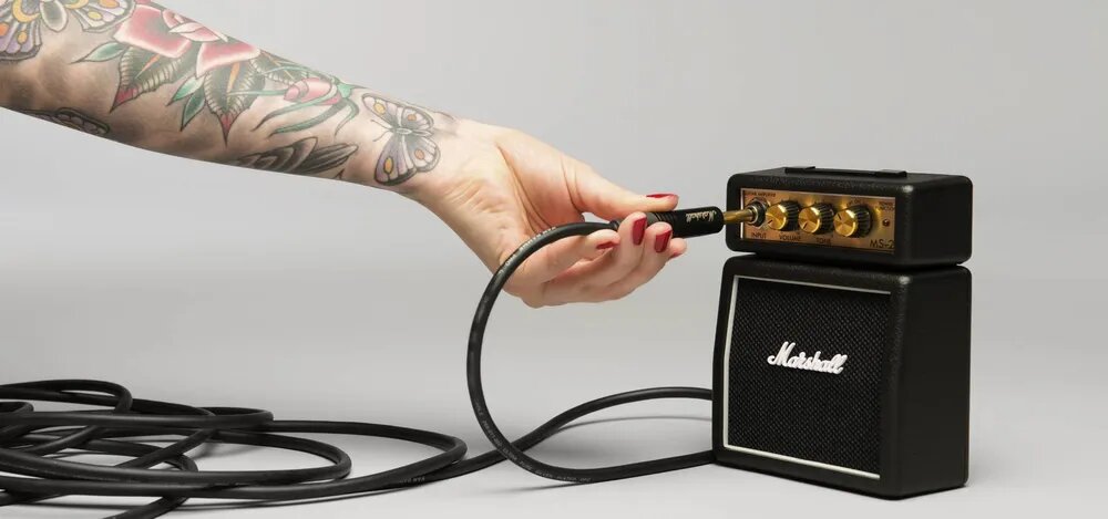 MARSHALL MS-2 MICRO AMP (BLACK) гитарный комбоусилитель транзисторный черный — фото 1