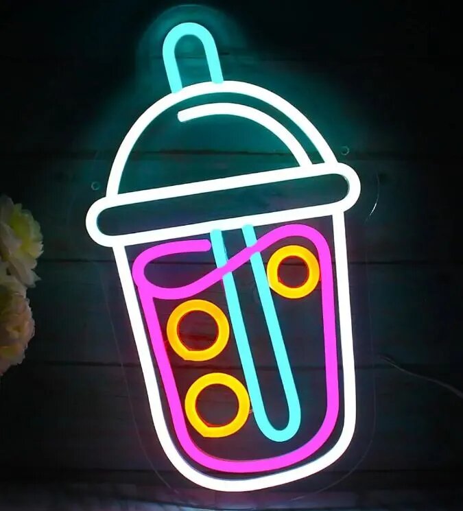 Светодиодная фигура OPEN ICE CREAM для рекламы кафе, баров. 11.38 x 22.93 дюймов