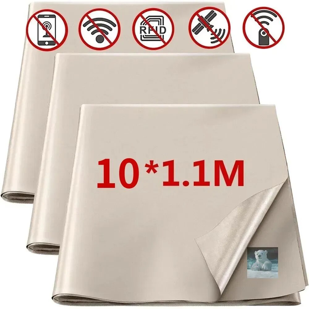 Новая RFID защищающая ткань 4G 5G WIFI EMF EMI Фарадея высокочастотная электромагнитная