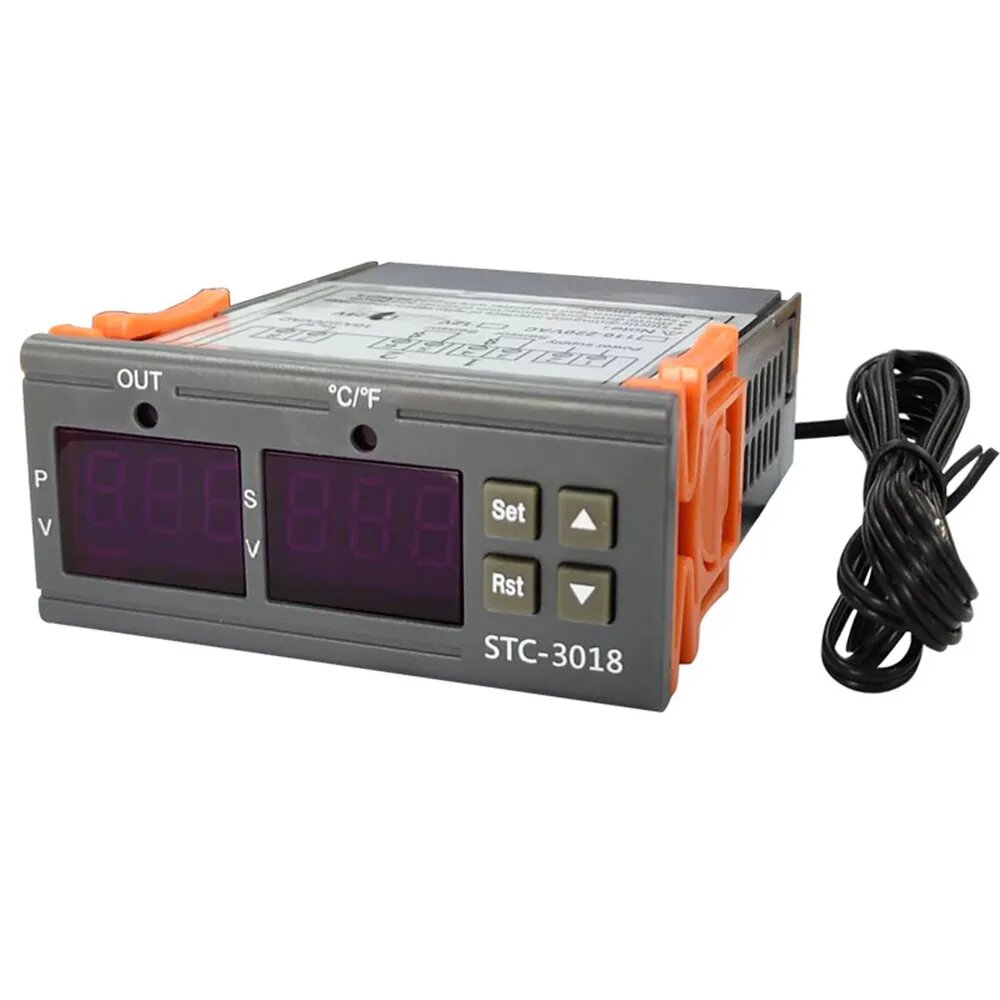 STC-3018 Терморегулятор/термостат для аквариума из пластика с регулировкой температуры — фото 1