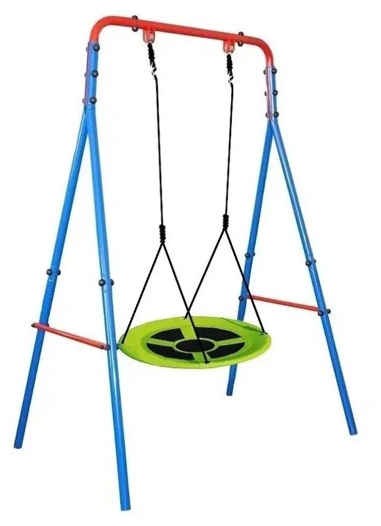 Детские качели-гнездо, садовые, уличные, для дачи, разборные, синий/красный/зеленый