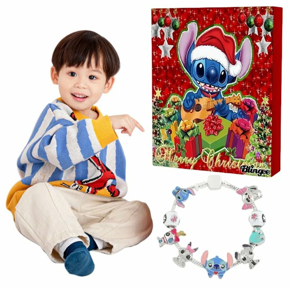 Браслет Лило и Стич в стиле пандора, с подвесками，（Рекомендуемые качественные продукты）