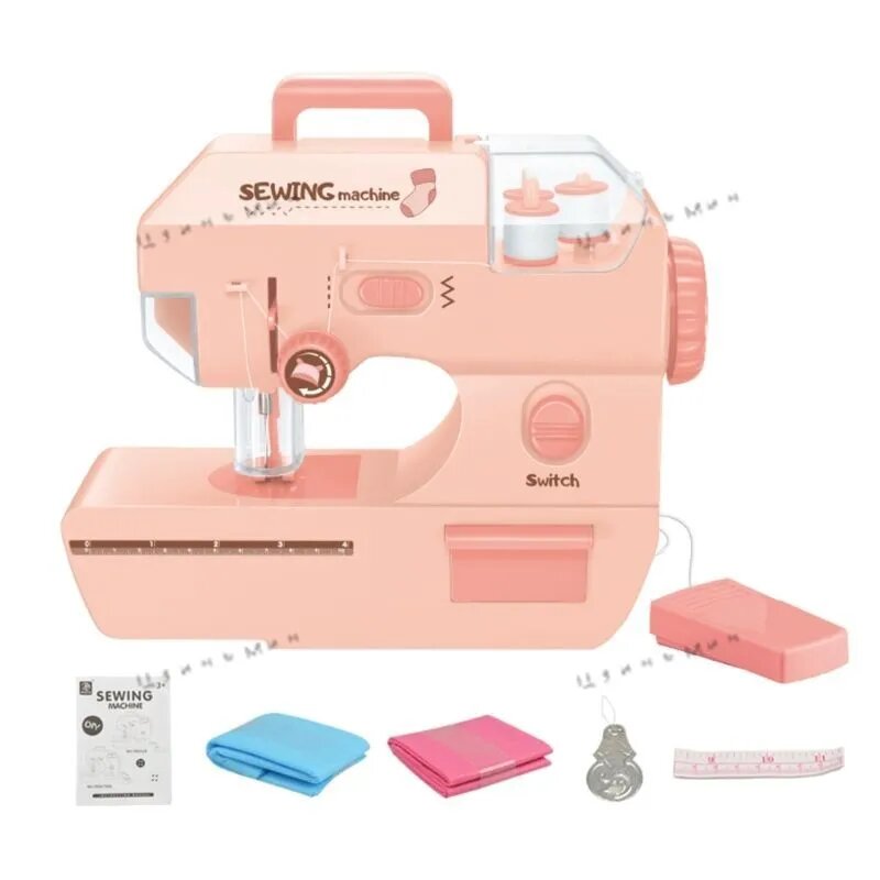 Швейная машина детская розовая 3TK303442-PK-81 для начинающих с набором аксессуаров