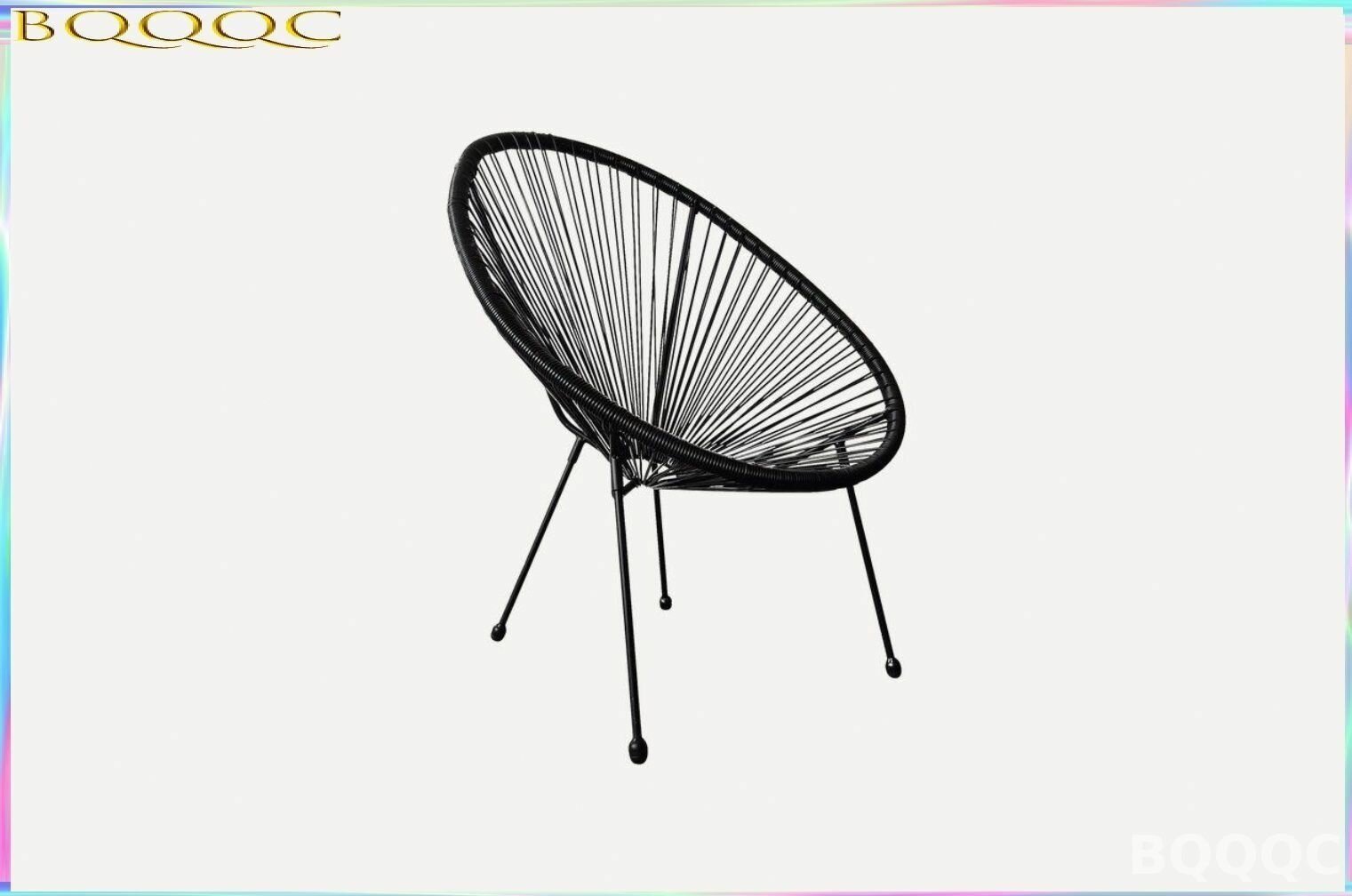 Кресло для дома, Акапулько Black ,1 шт, черное