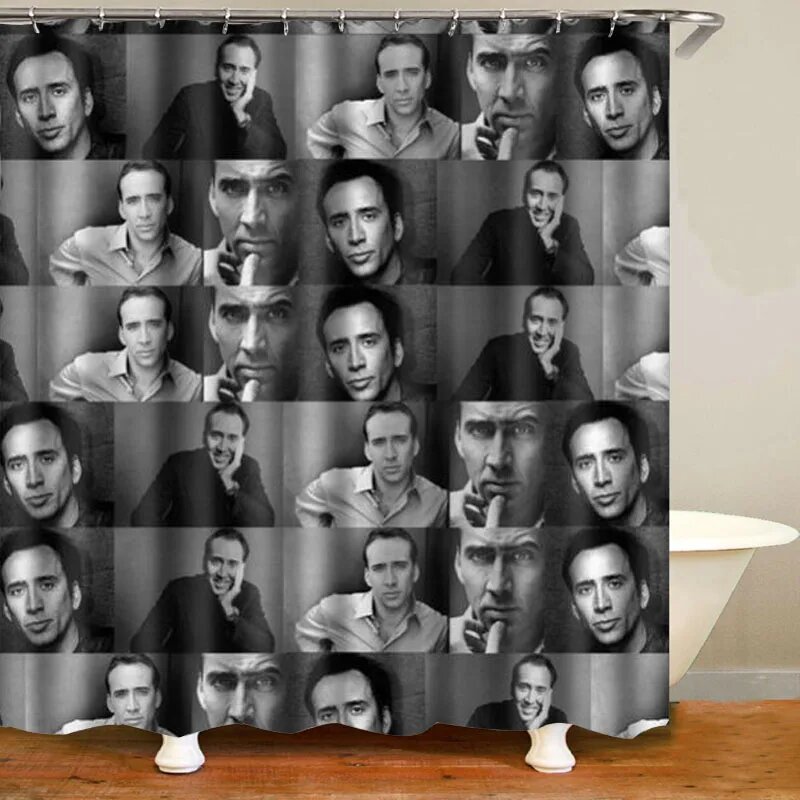 Занавеска для душа Николас Кейдж 150x180cm