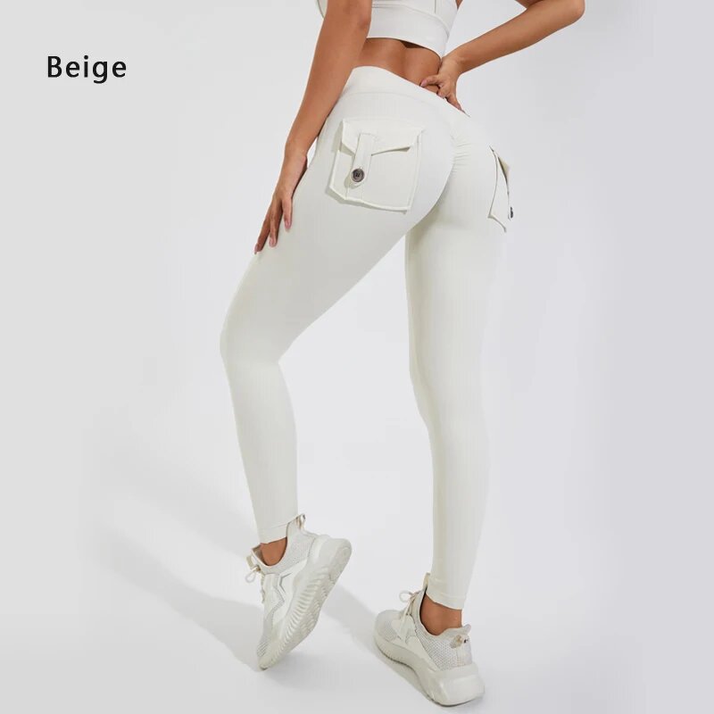 Леггинсы женские бежевые DIAS FIT JOY
