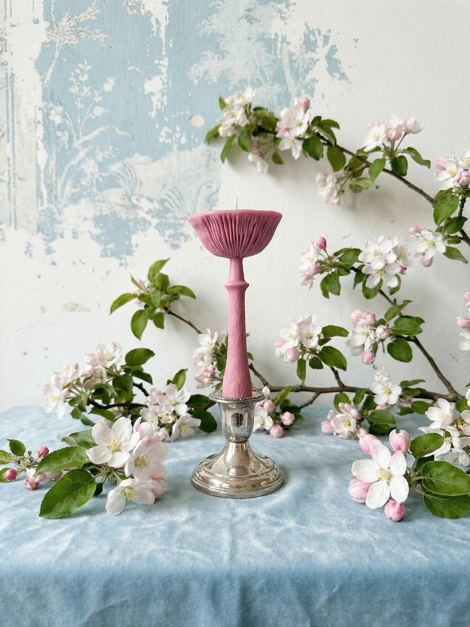 Свеча Unification love "Гриб мухомор перезрелый, цвет розовый", фигурная, 2 часа горения