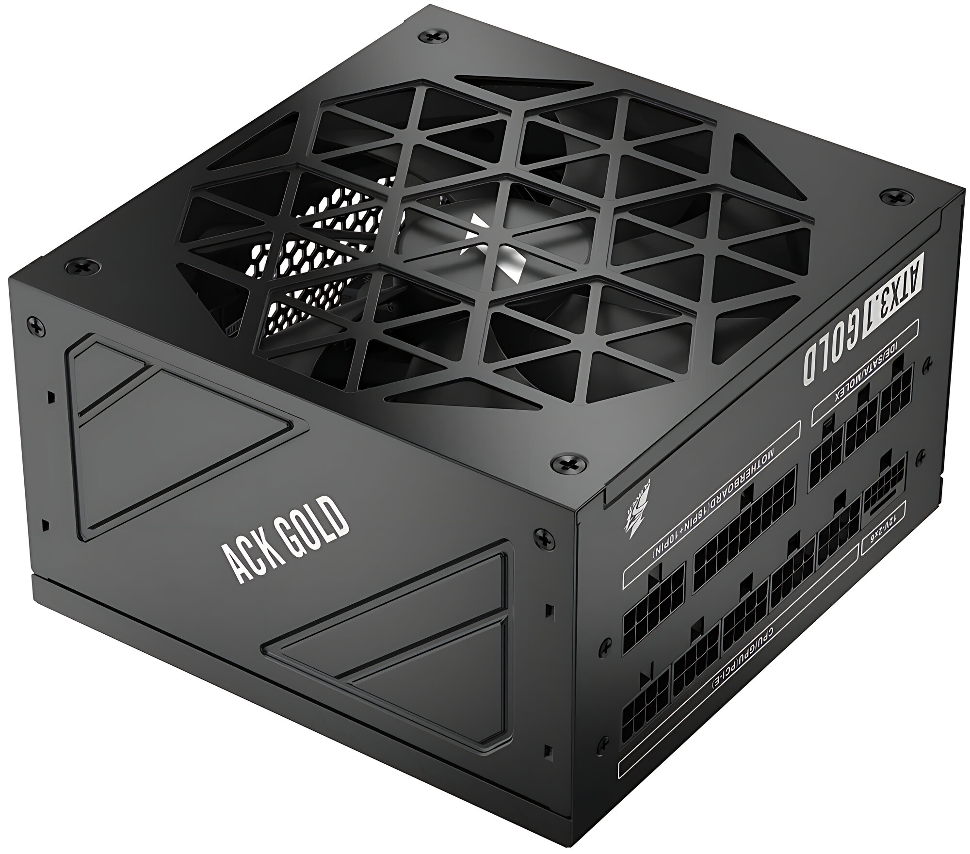 Блок питания 1STPLAYER ACK 750W GOLD, модульный, PCIe 5.0, 80 PLUS Gold (HA-750BA2-BK)