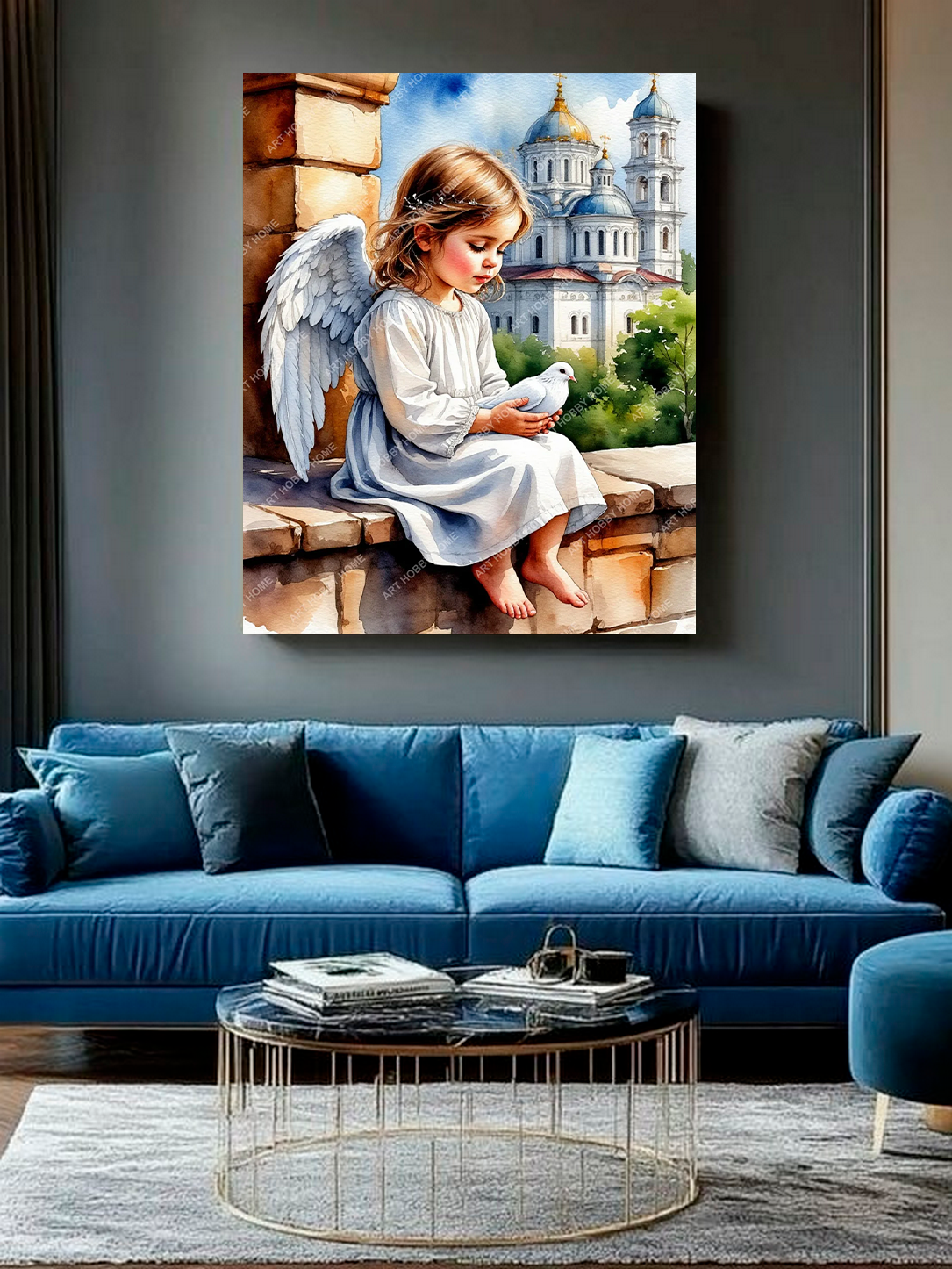 Картина по номерам "Ангел" 40х50 см, хлопковый холст на подрамнике, акрил, 000 Art Hobby Home