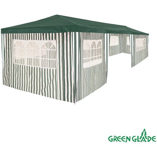 Тент садовый Green Glade с боковыми стенками 27 кв. м зеленый 1070
