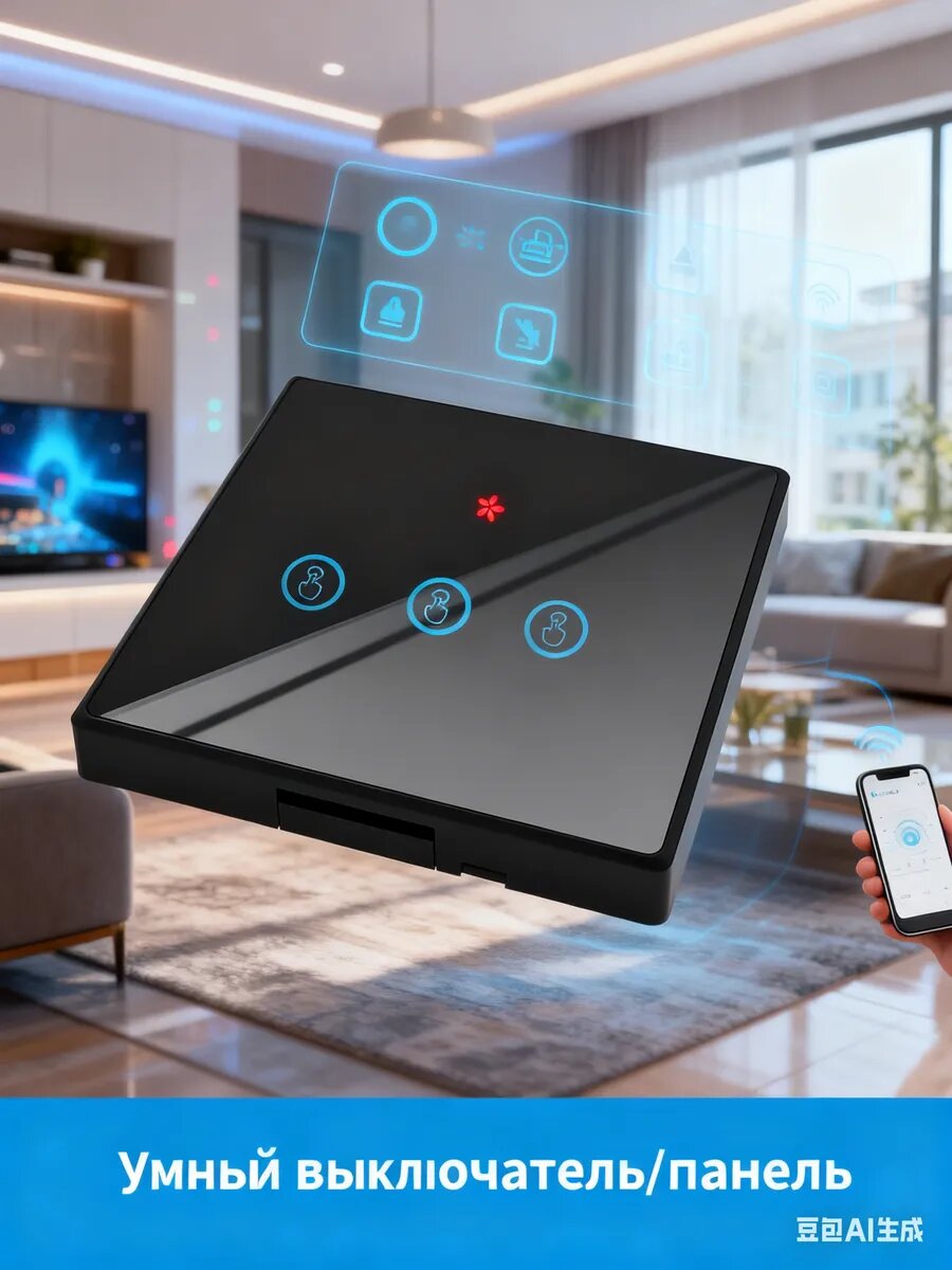 Сенсорный умный выключатель| Универсальный| WiFi/Zigbee