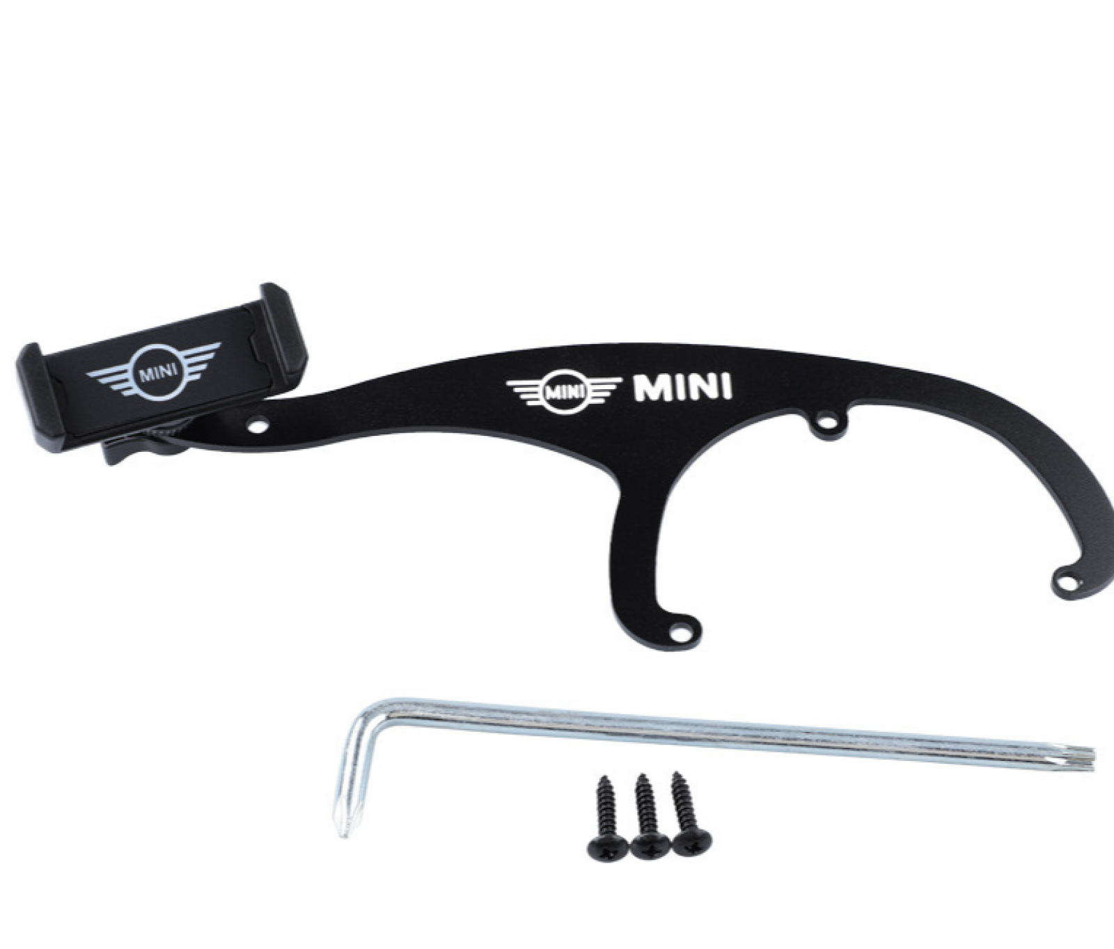 Держатель для мобильного телефона MyPads J589234 для Mini Cooper R60 R61 черный с логотипом