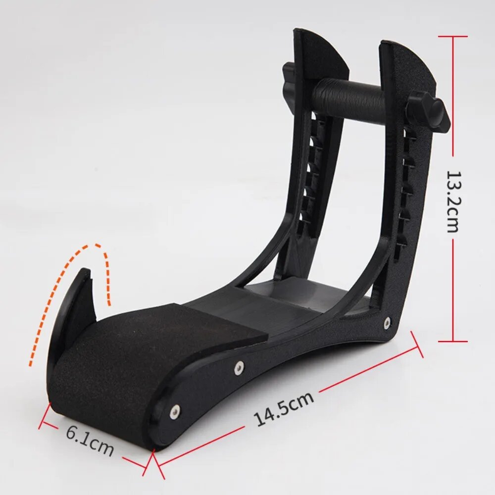Подставка для ног гитары черная, ABS+губка, 13.2x14.5x6.1см