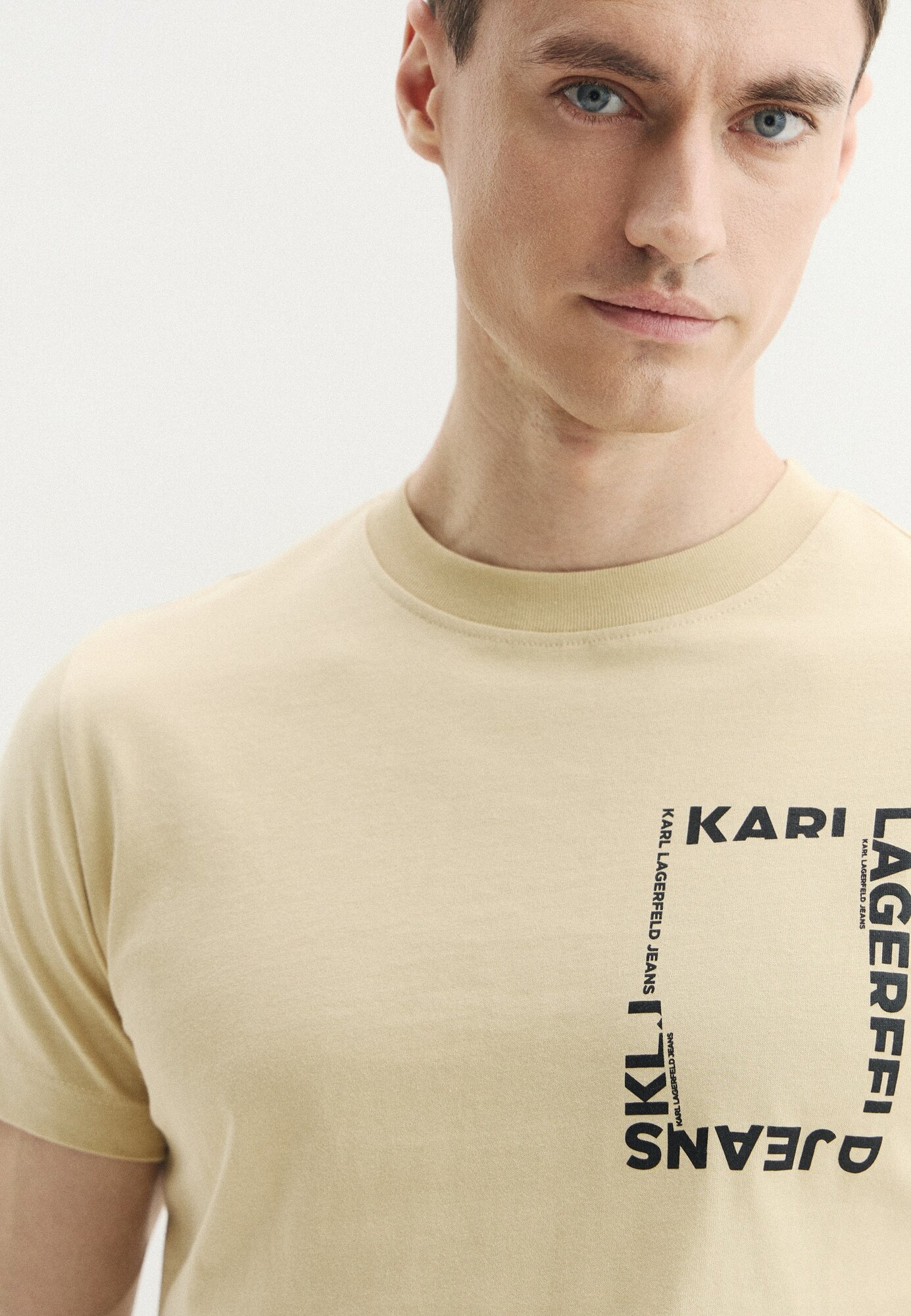 Футболка KARL LAGERFELD JEANS, 1 шт., размер XL, бежевый — фото 1