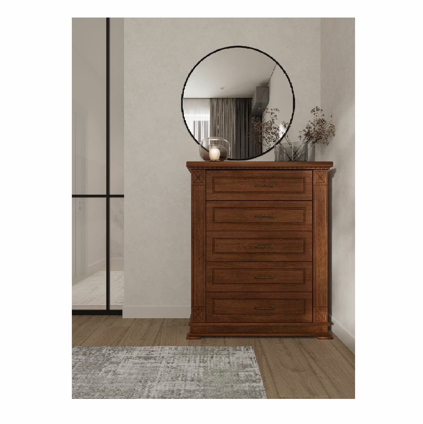 Комод деревянный Верди 013 из массива сосны