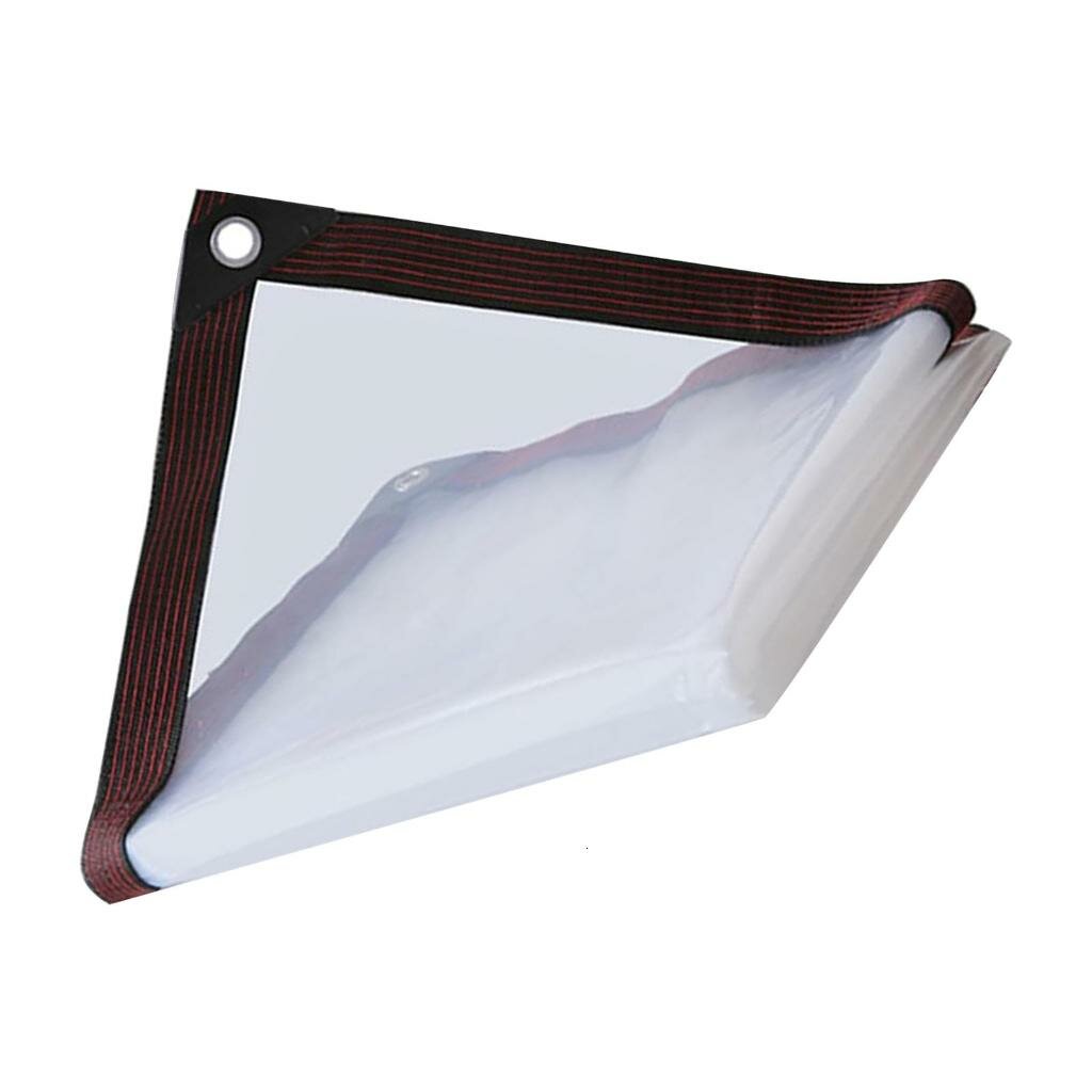 1 кусок прозрачной непромокаемой ткани, для разведения цветов, теплоизоляция, балкон, солнцезащитный крем, прозрачный брезент, наружная водонепроницаемая ткань-2x5 м